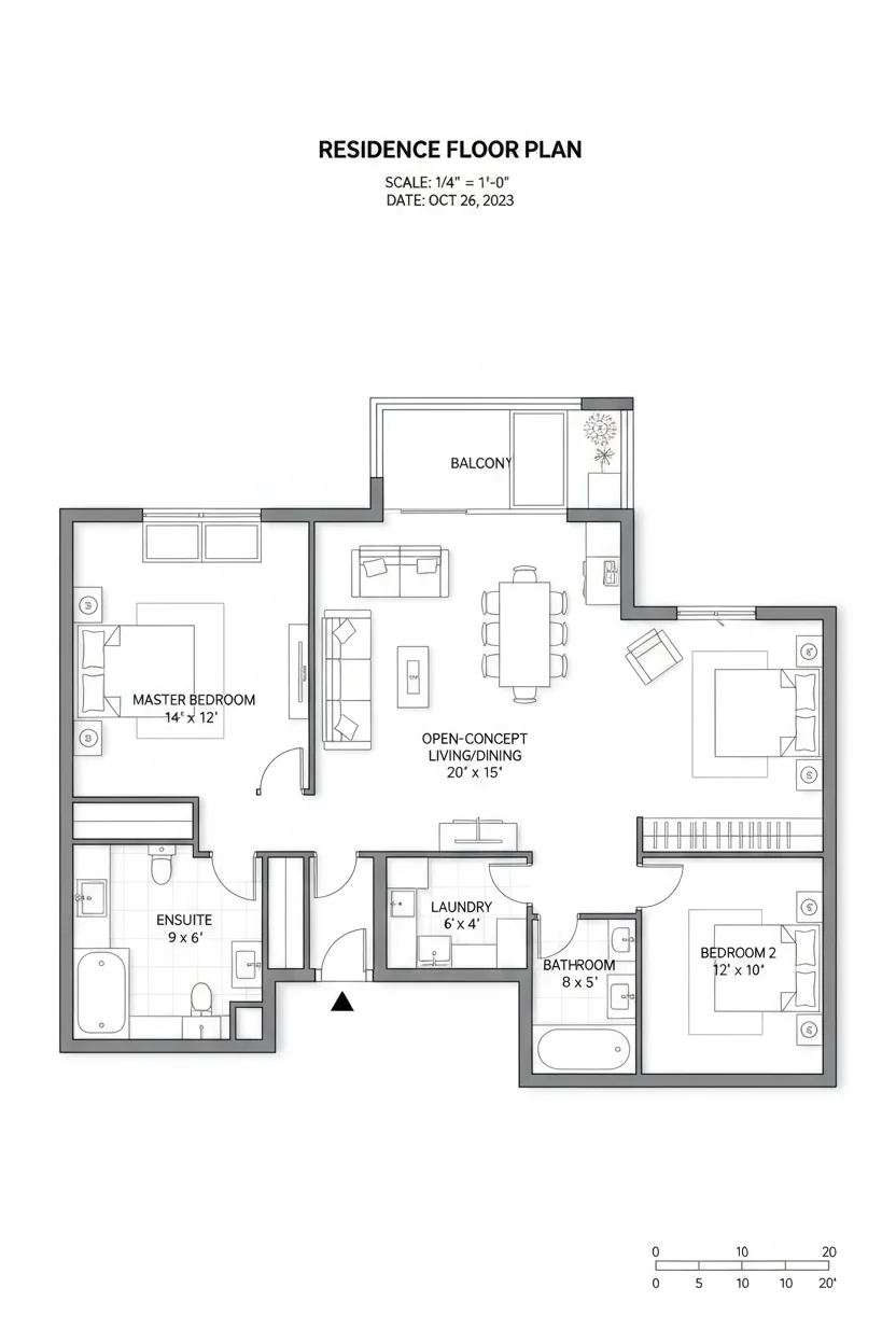 2 Bedroom Compact House Plan #2 | 760 Sq Ft | Small House Plans